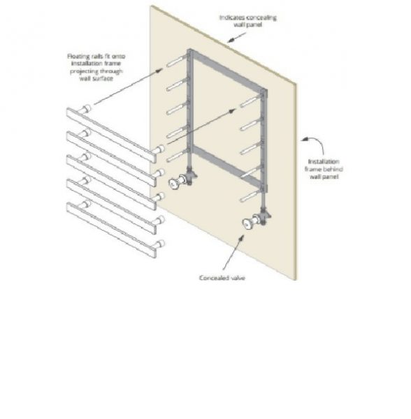 Installation Frame for 4 Bard & Brazier Floating Rails