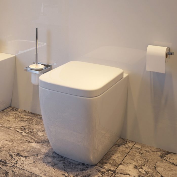 IMEX Pura Essence Square Back to Wall WC with Luxury Puraplast Seat