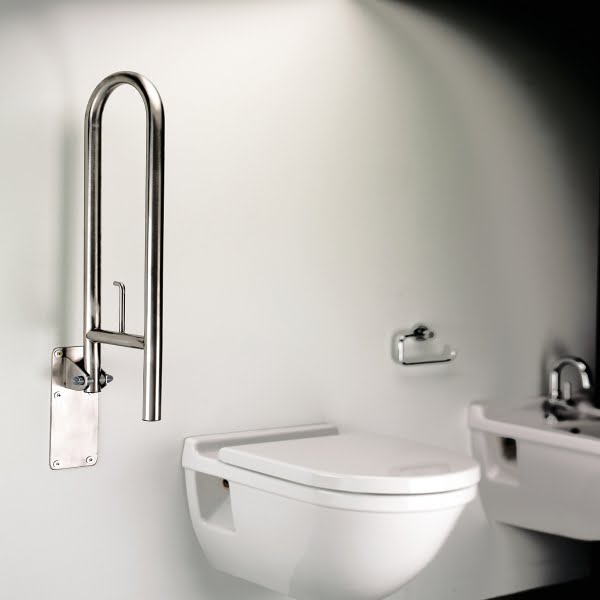 Sonia Disabled Toilet Safety Swing Bar Stainless Steel