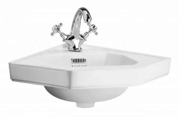 Bayswater Traditional Fitzroy 1 Tap Hole 595mm Corner Basin (BAYC013)