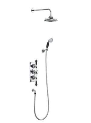 Burlington Trent 2 Outlet Concealed Shower Valve Set - TF3S BLA+V16