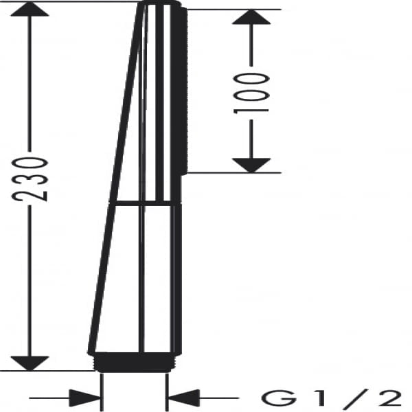 Hansgrohe Rainfinity HS 1jet MB (26866670) - Bathrooms at Source Ltd ...