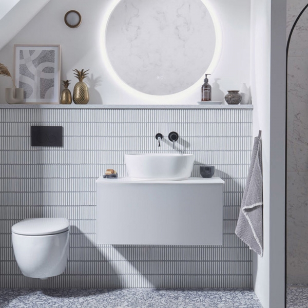 Roper Rhodes Vector 800 Wall Mounted bathroom unit - White (VCT800.W)